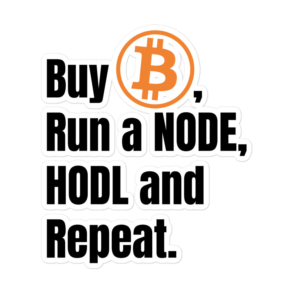 Buy Bitcoin Bubble-free Stickers – SatoshiStore.io