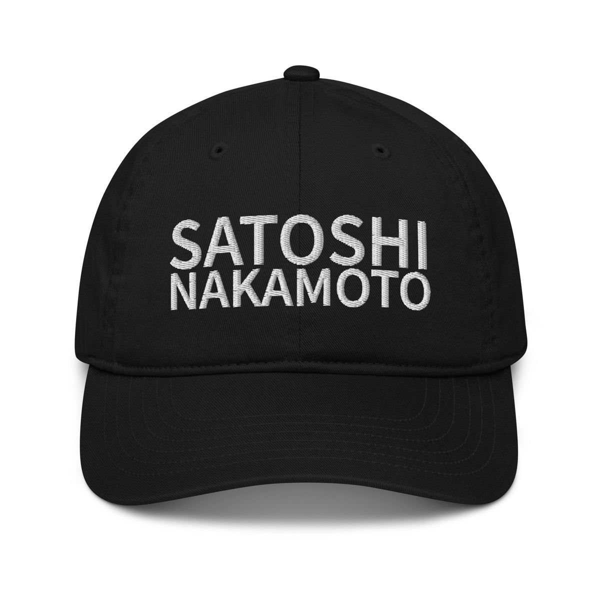 Satoshi Nakamoto Organic Unstructured Dad Hat with Curved Brim ...