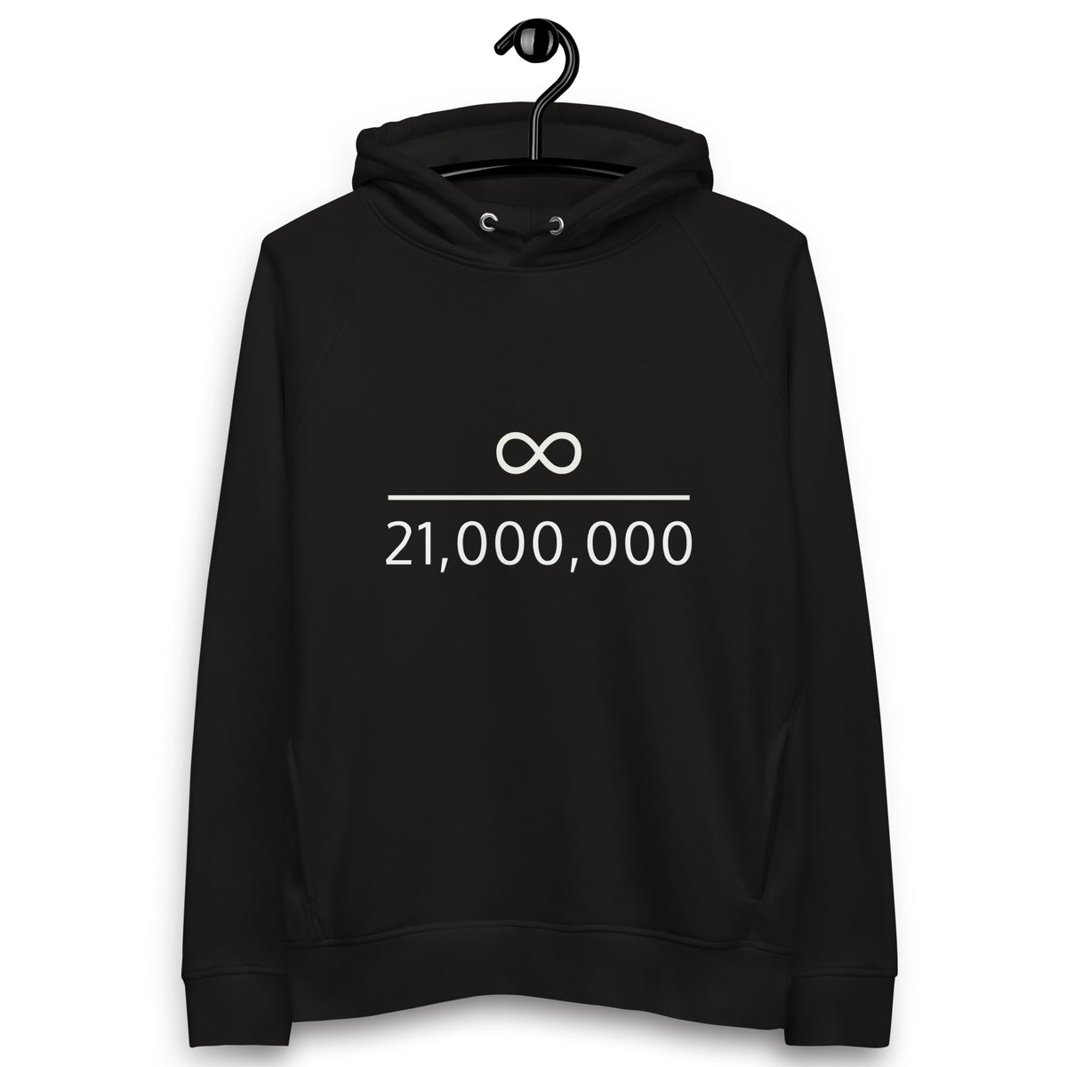 Infinity Divided by 21 Mio Bitcoin Men's Organic Pullover Hoodie ...